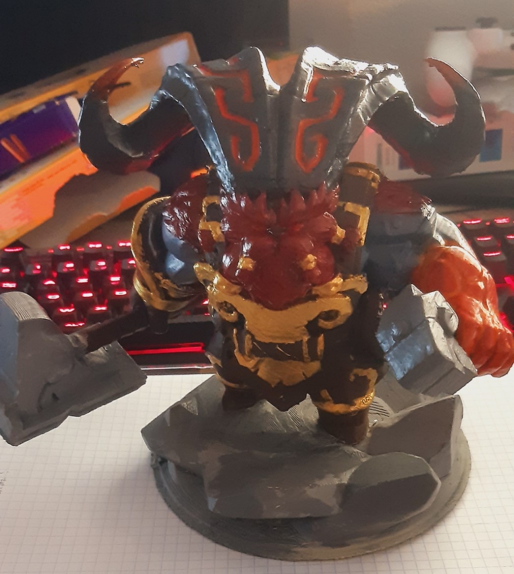 3D printed ornn League of Legends 3D print model • made with Ender 3 v2 ...