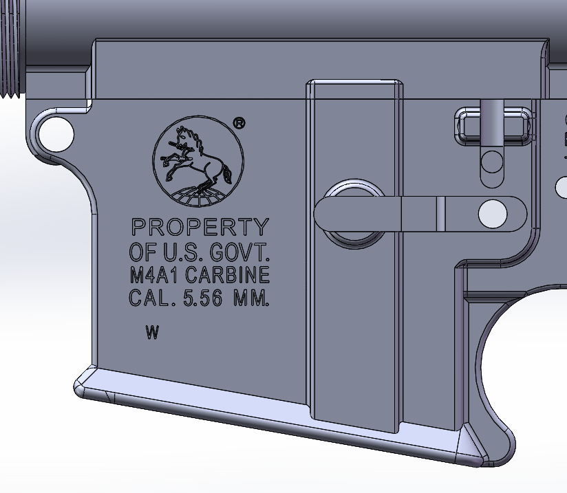 Fichier STL Colt M4A1 Ar15 Récepteur stl・Plan pour impression 3D à ...