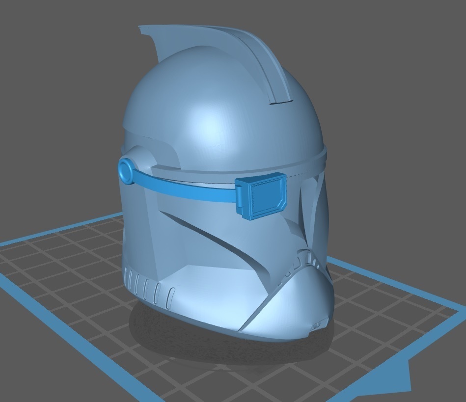 Free STL file Phase 1 Alpha 17 ARC trooper helmet monacle in 1:6 , 1:12 ...