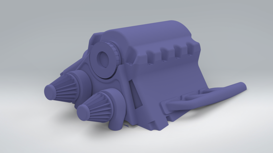 Free DXF file Car Engine・3D printer design to download・Cults
