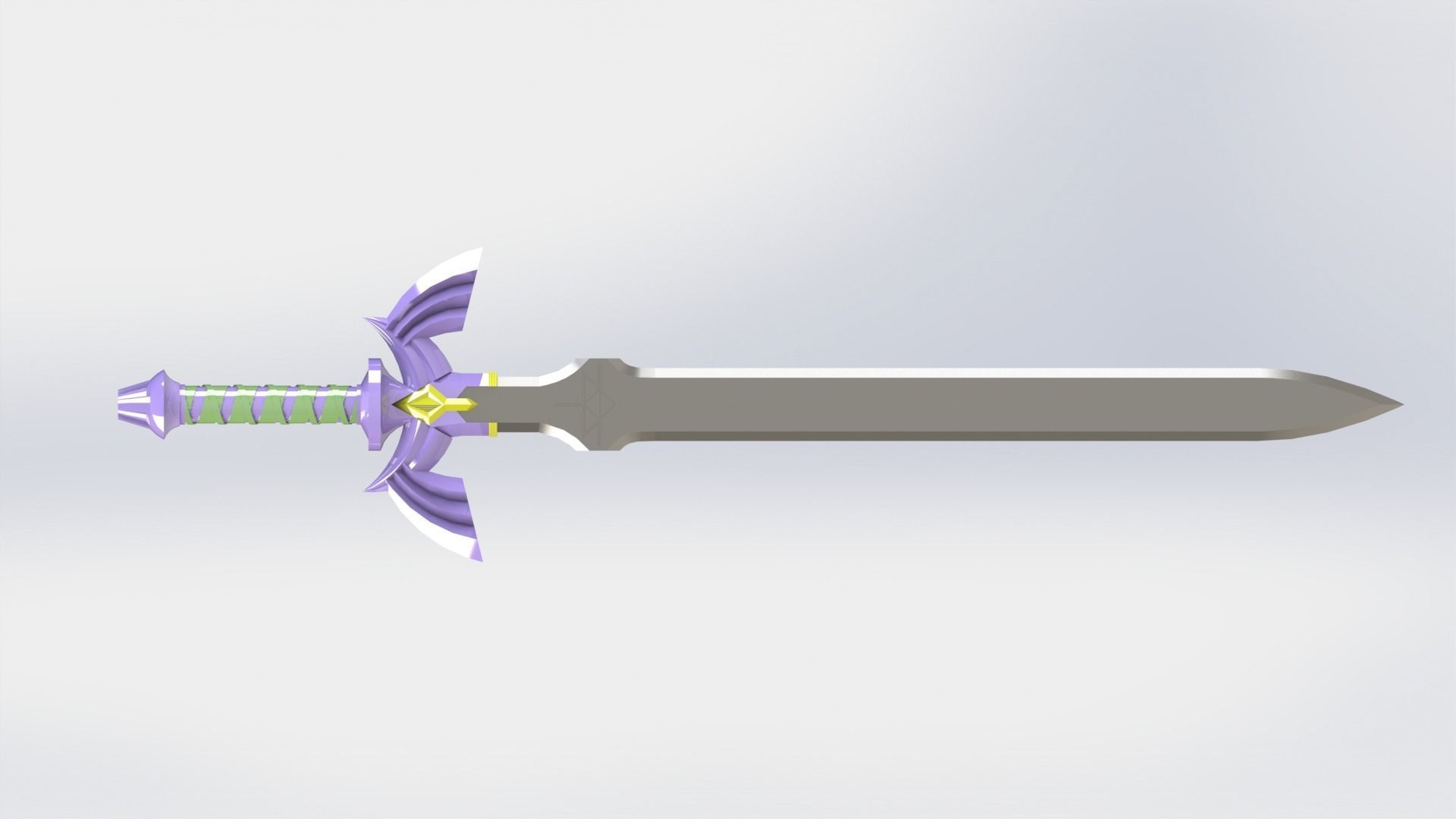 STL file Master Sword Keychain 🗡️・3D printer model to download・Cults