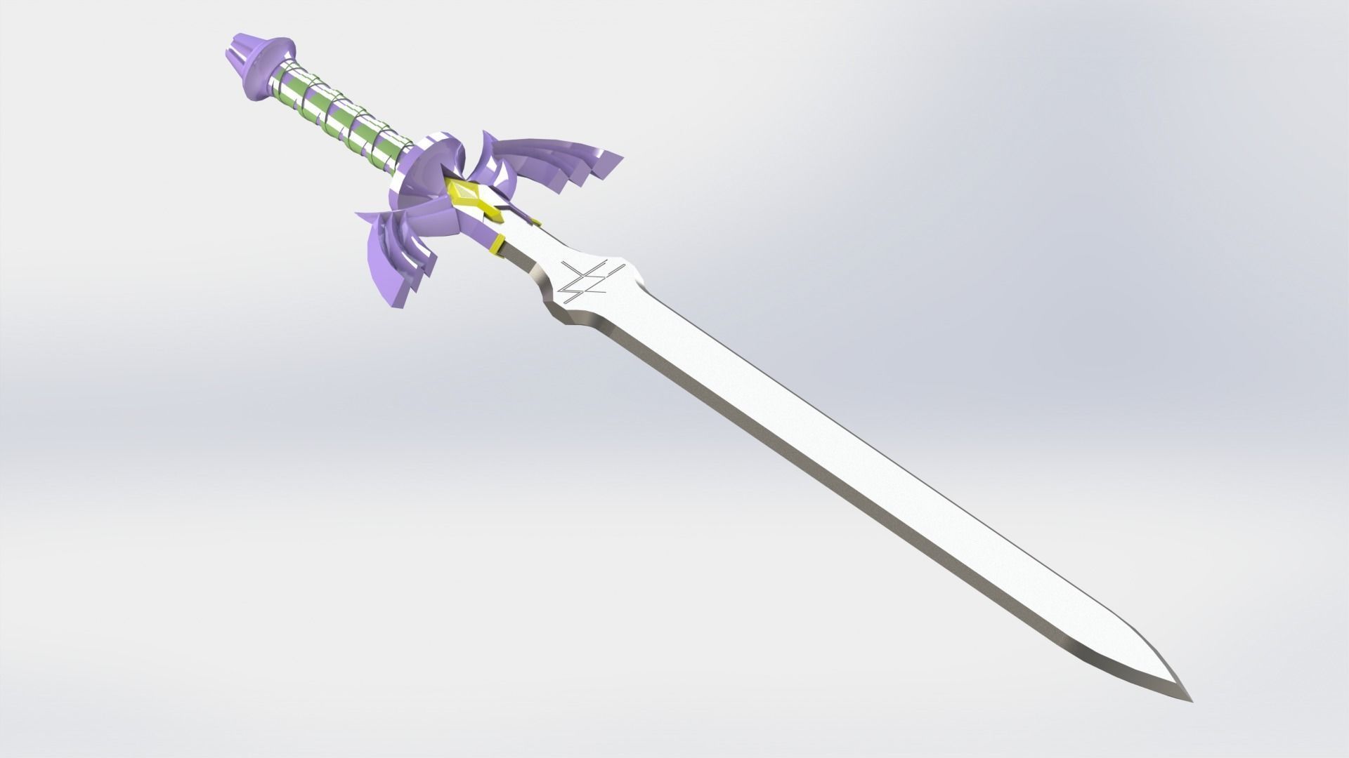 STL file Master Sword Keychain 🗡️・3D printer model to download・Cults