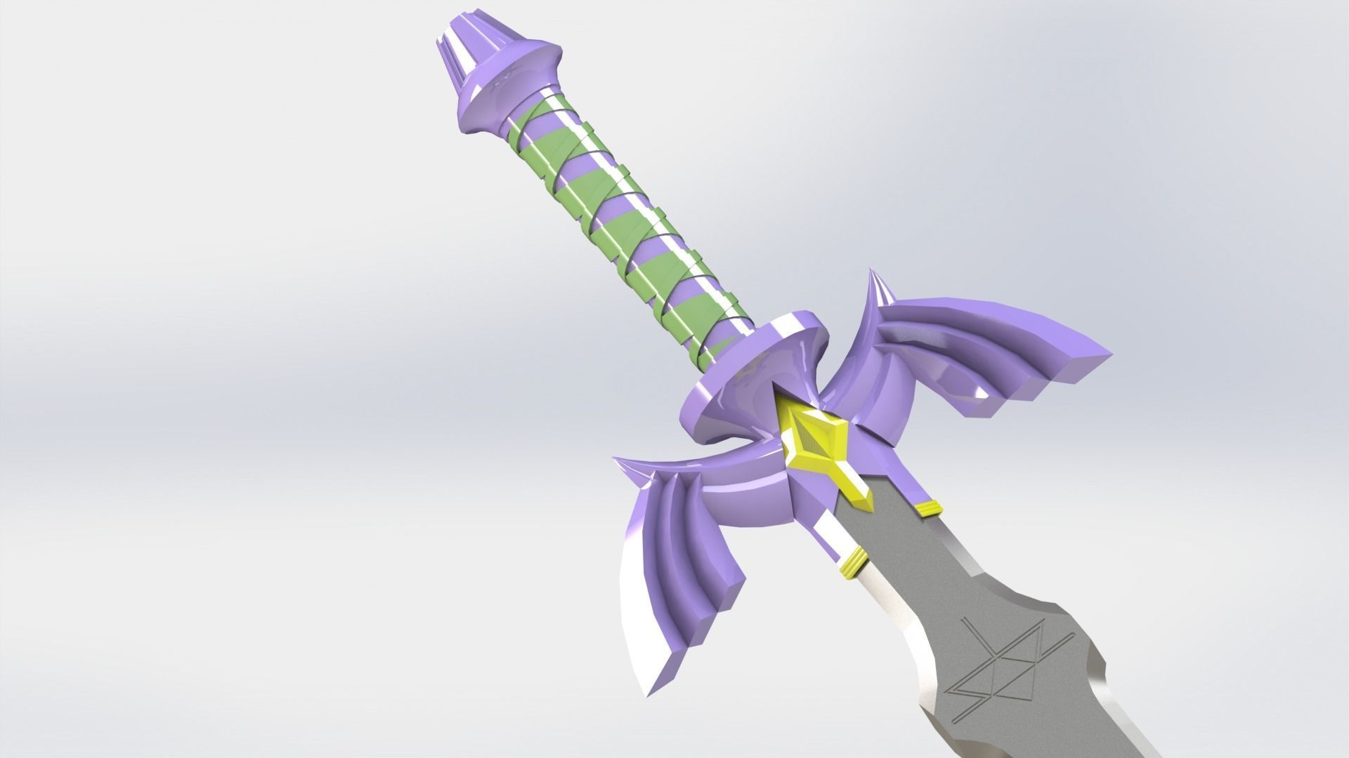 STL file Master Sword Keychain 🗡️・3D printer model to download・Cults