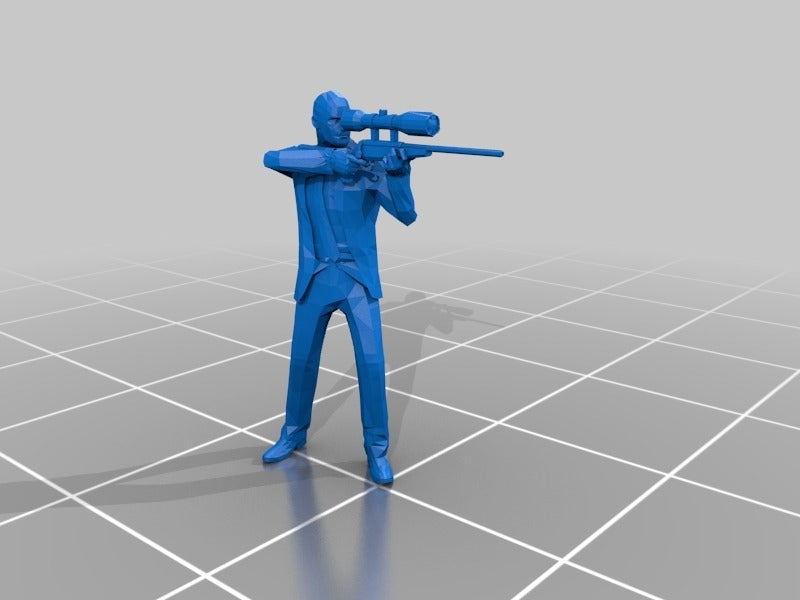 Free STL file Hitman GO Agent 47・3D printer design to download・Cults