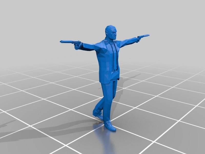 Free STL file Hitman GO Agent 47・3D printer design to download・Cults
