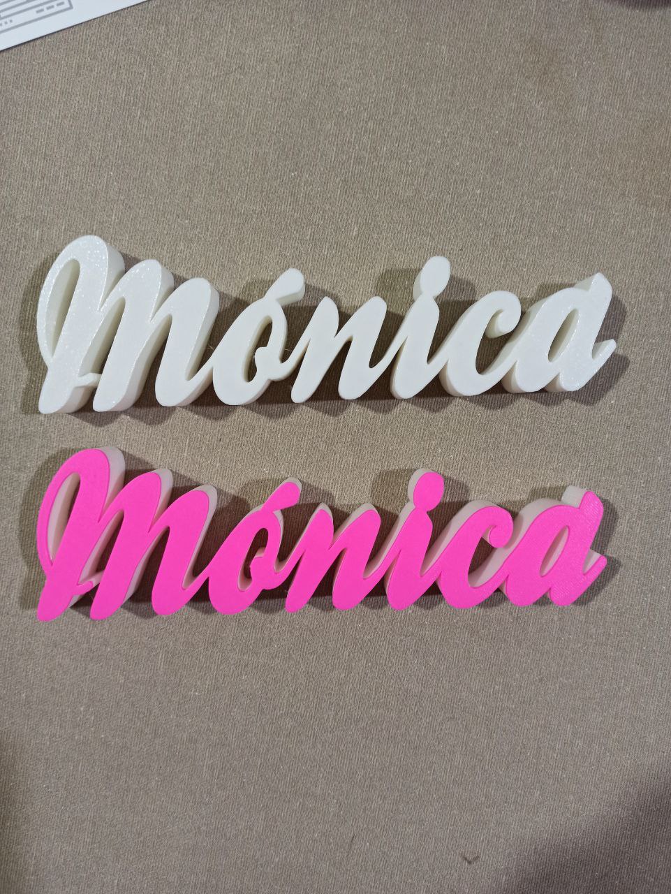 Free STL file Monica Name・3D print design to download・Cults