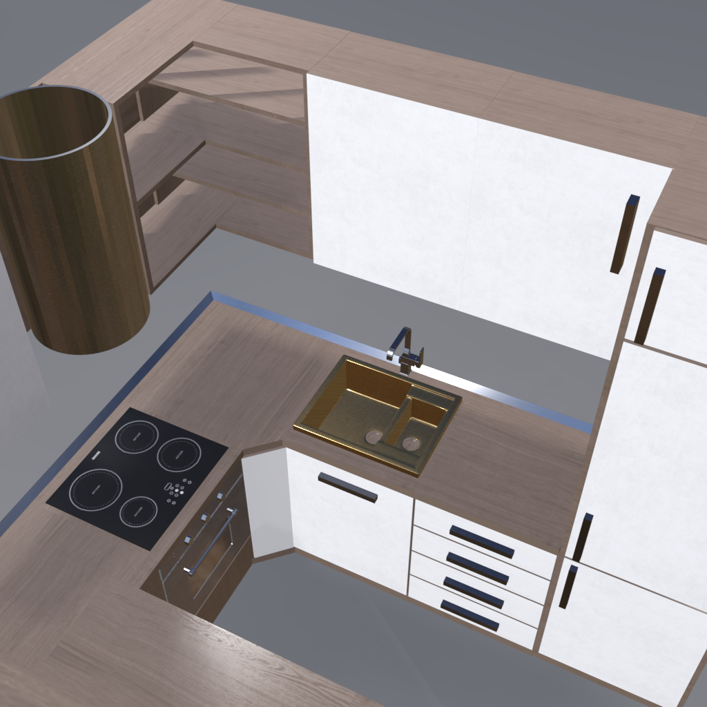Free 3D file Kitchen Set・3D print design to download・Cults