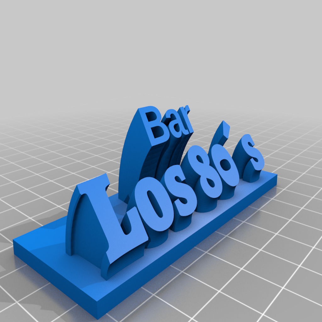 Free STL file bar los80´s-1 🏢・3D print design to download・Cults