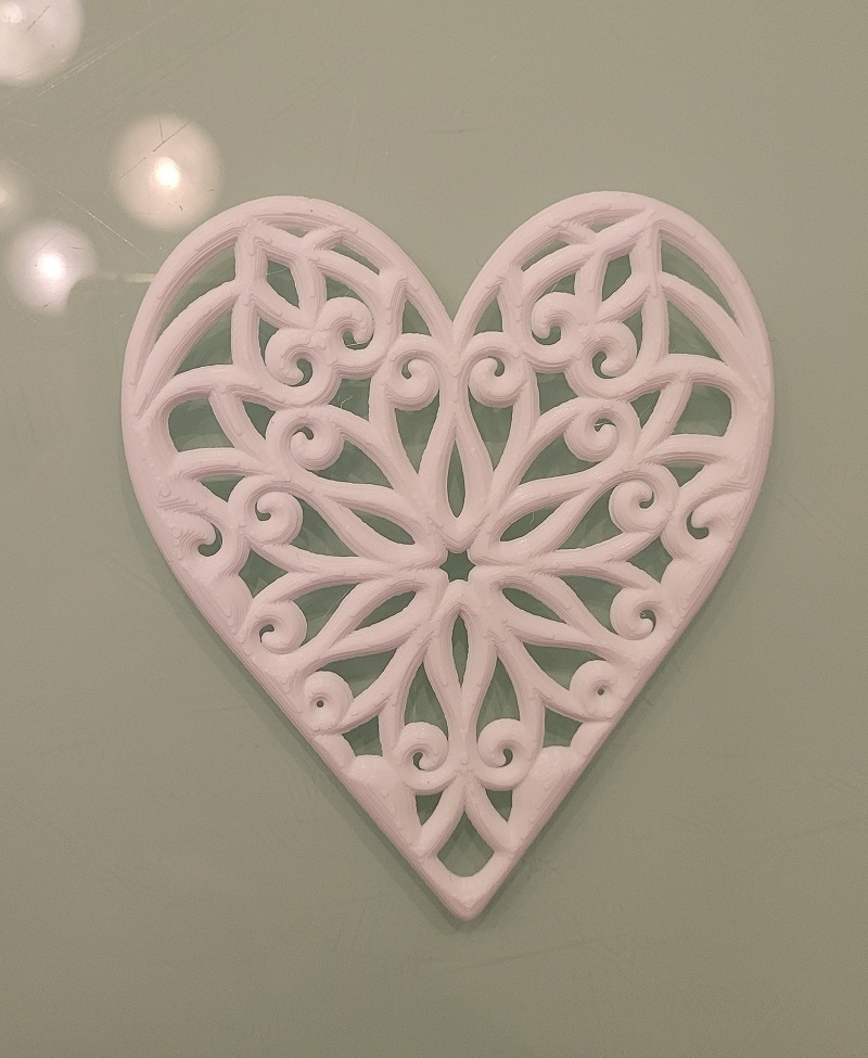 Free STL file Valentine Heart - coaster, table decoration, cake top and ...
