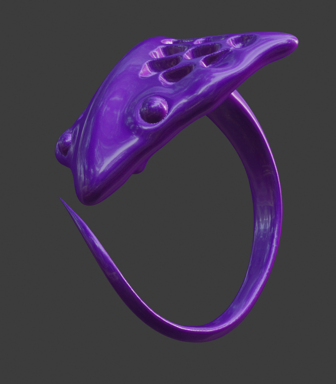 Free STL file Stingray ring・3D printing model to download・Cults