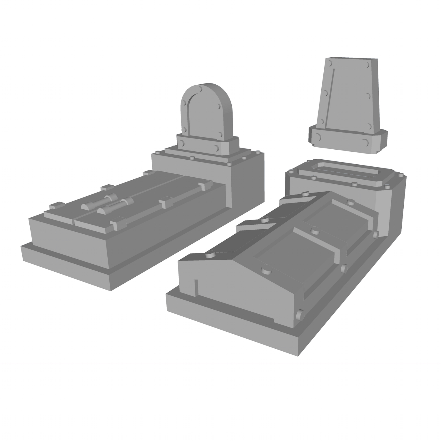 3D file Smallscale cemetery kit 🎲・3D printable design to download・Cults