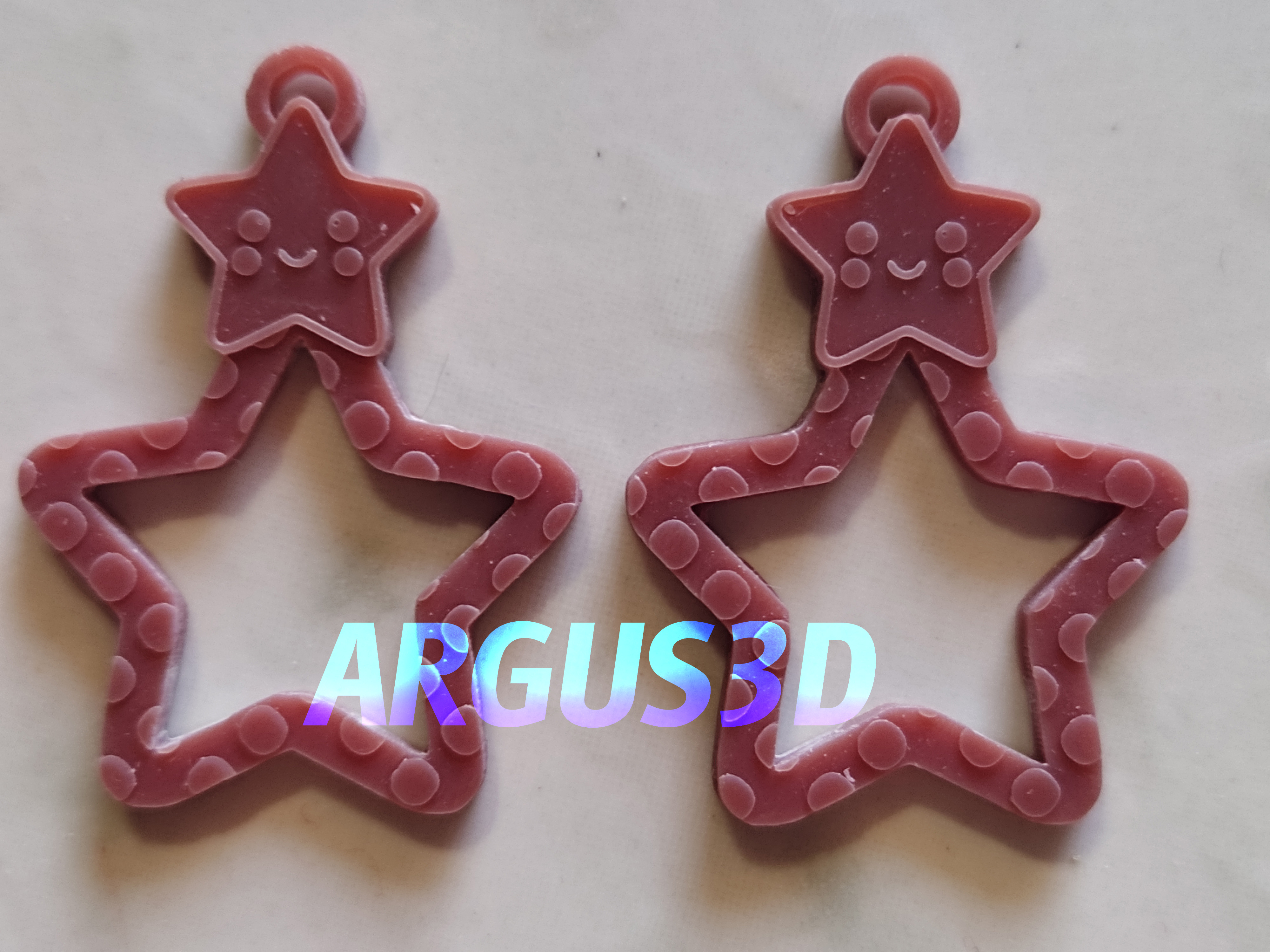 STL file star earrings ⭐・3D printing model to download・Cults