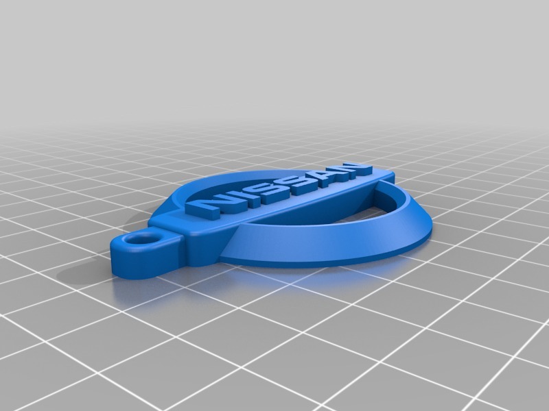 Free 3D file Nissan Key Ring Version 2・3D printer design to download・Cults