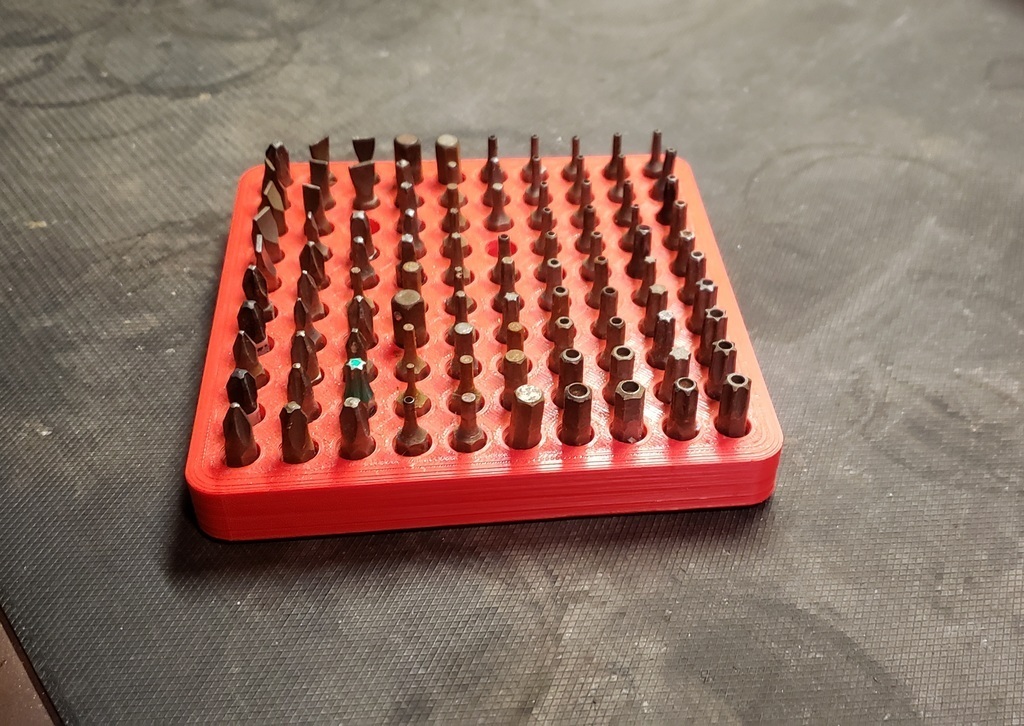 Free 3D file 100 Driver bit holder magnetic・3D printable object to ...