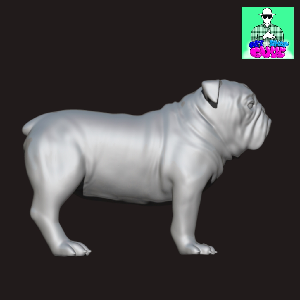 STL file Bulldog High Detail Model・3D printable model to download・Cults