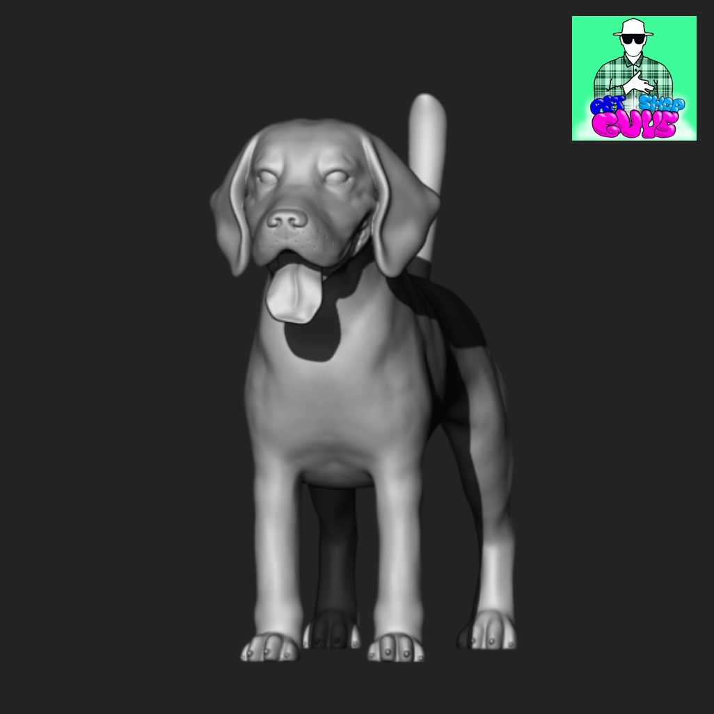 STL file Beagle Breed Dog・3D printing template to download・Cults