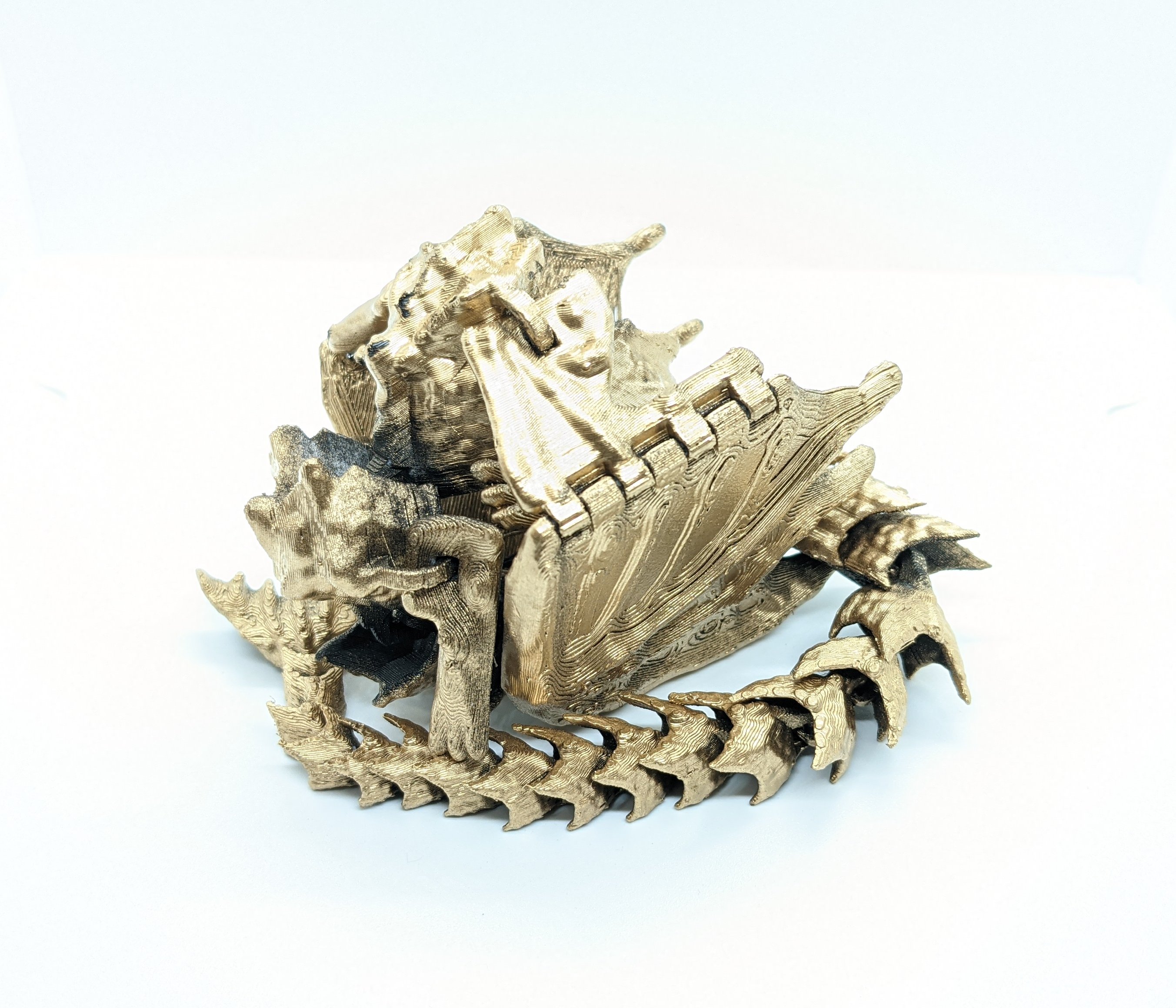 STL file WINGED DRAGON ARTICULATING FLEXI WIGGLE PET, PRINT IN PLACE 🐉 ...