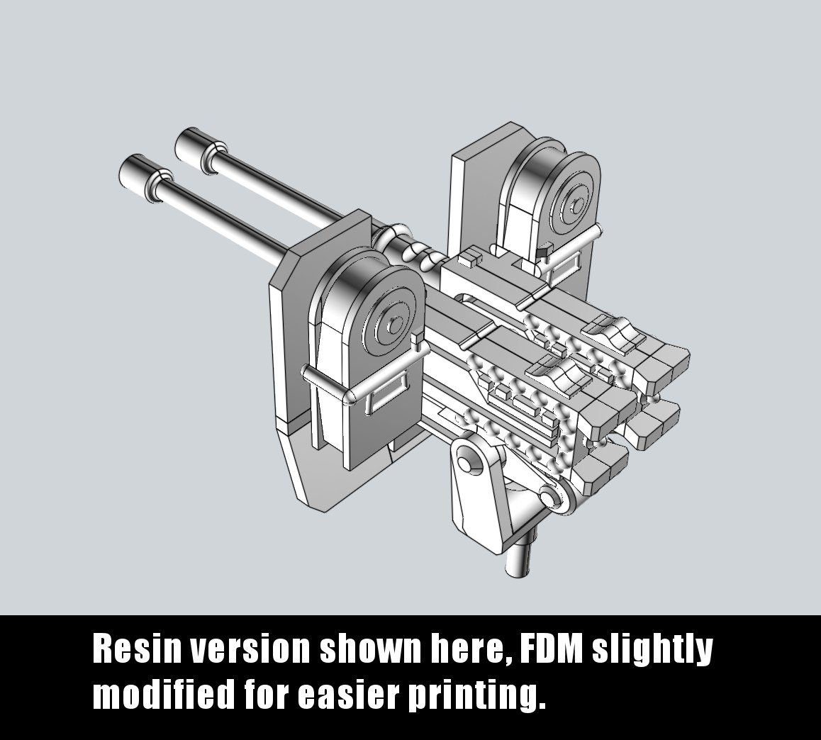 Fichier STL DUST WAR - Allied Walker mitrailleuse lourde simple et ...