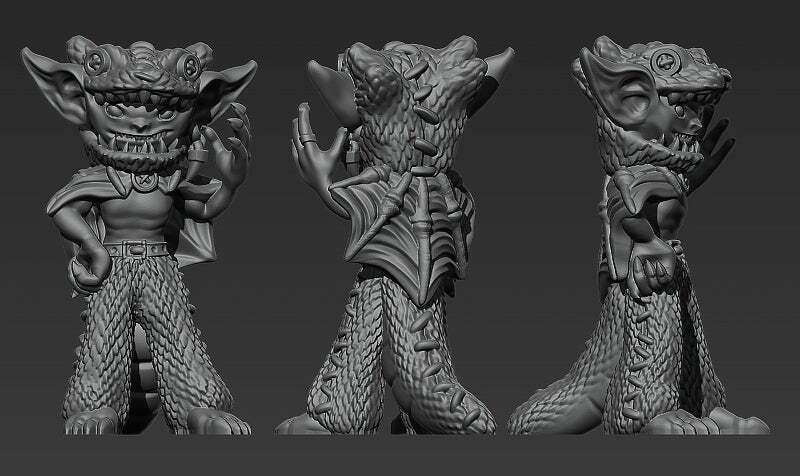 Free STL file goblin warrior knight. Part of set・Object to download and ...