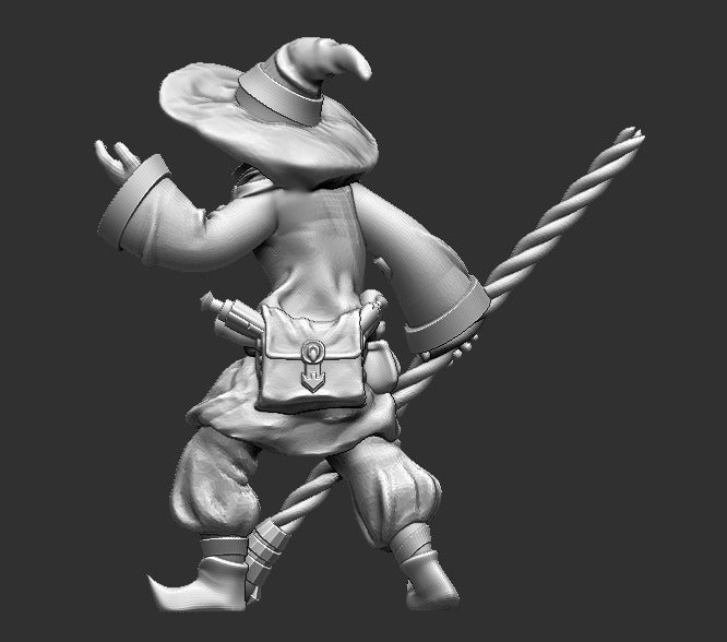 Free STL file Human mage for fantasy gaming ver 2.0・3D print design to ...