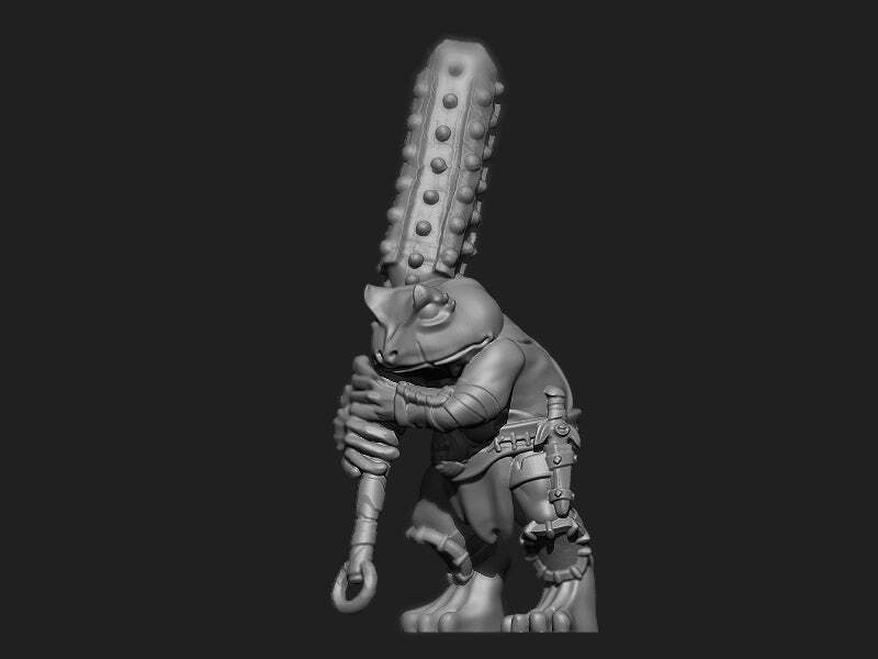 Free STL file Frog grung barbarian warrior・3D printable model to ...