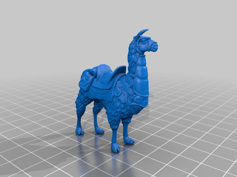 Free STL file Gloranthan Llama Rider 🦙・3D printer model to download・Cults