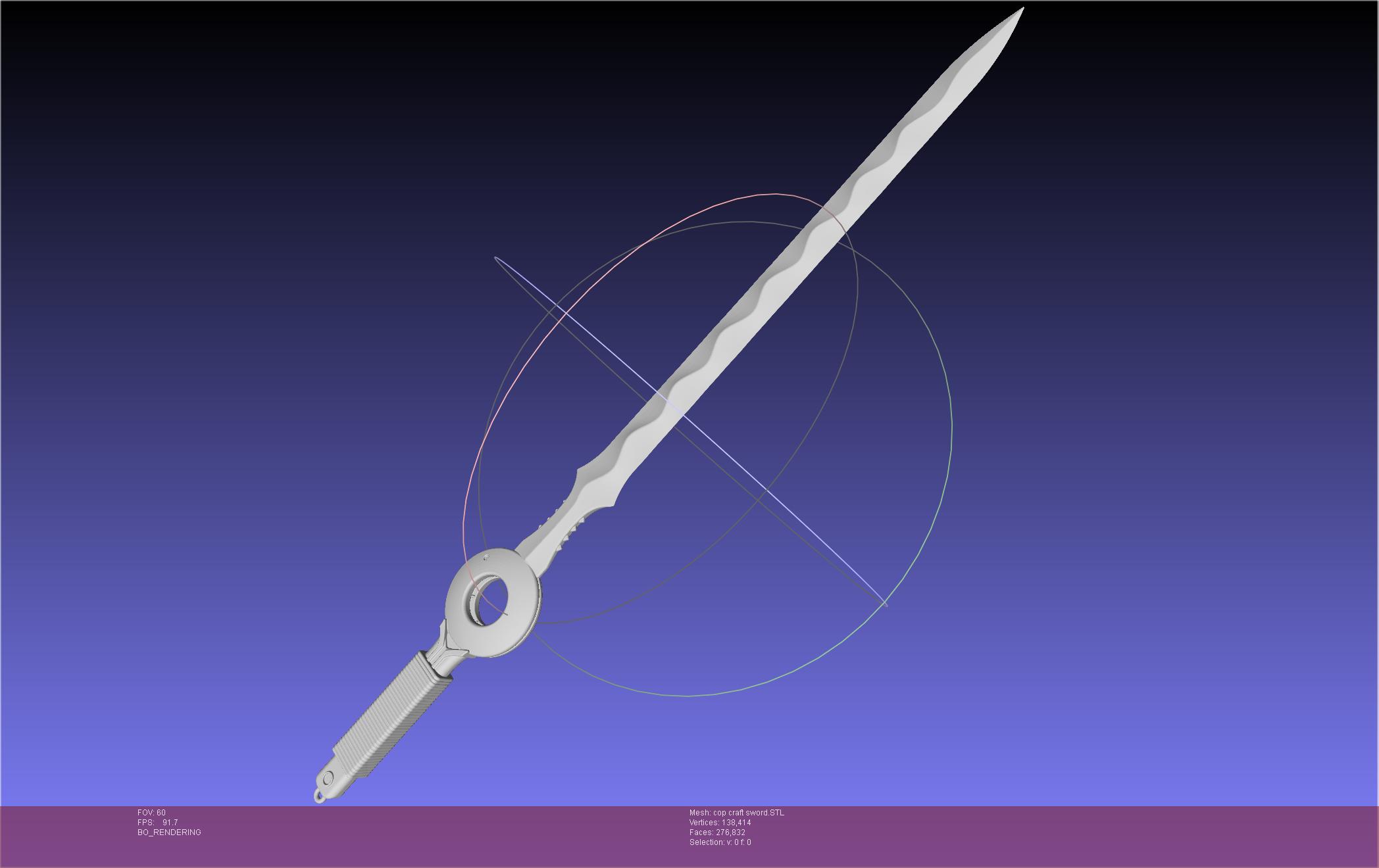 STL-Datei Cop Craft Sword Printable Montage 🗡️・3D-druckbare Vorlage zum ...
