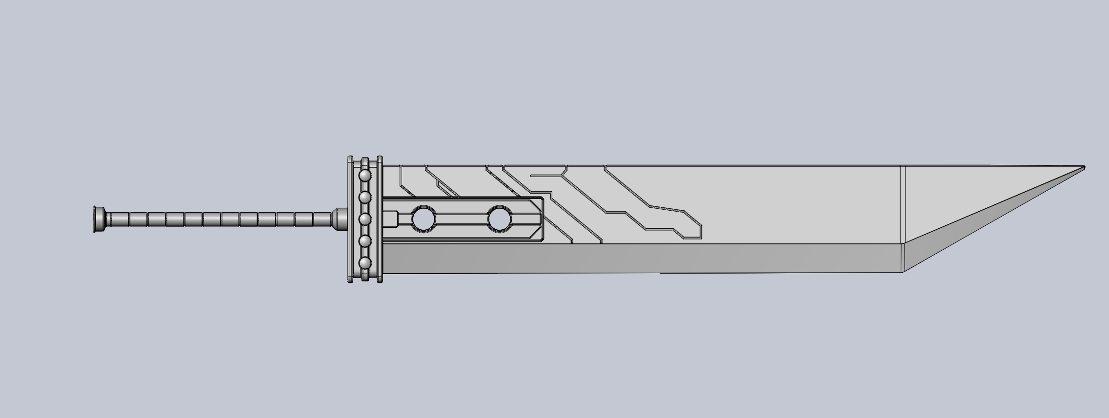 STL file Final Fantasy Buster Sword Printable Replica・3D printable ...
