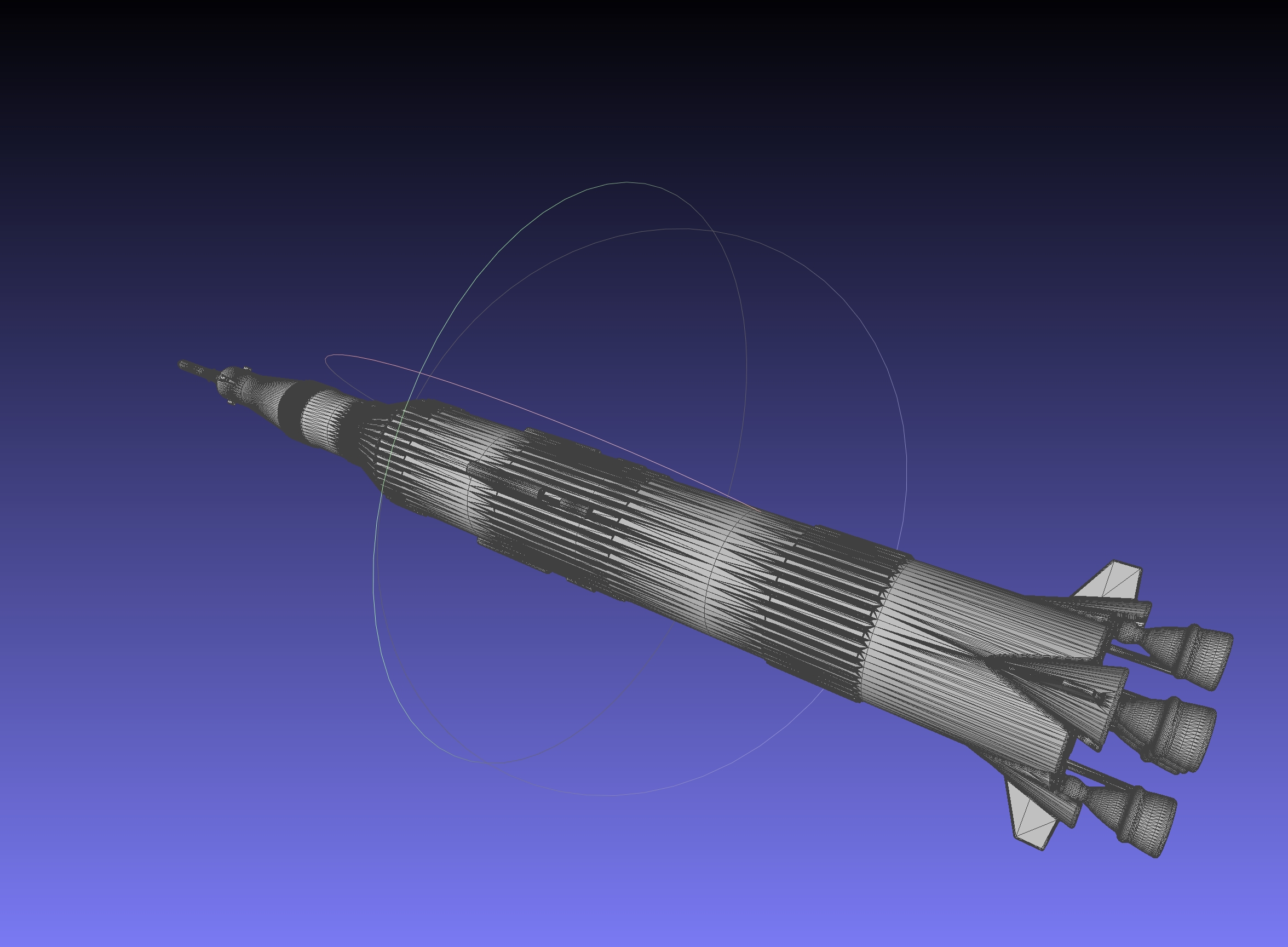STL file Saturn V Basic Miniature 🚀・3D printer model to download・Cults