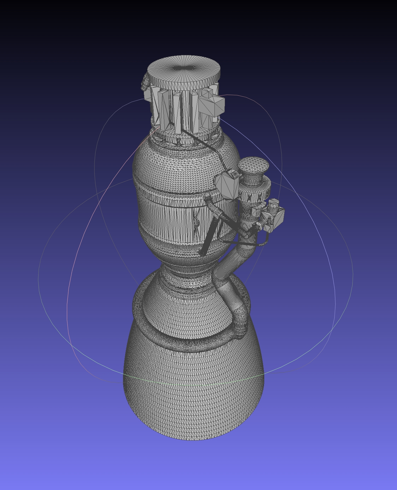 Fichier STL Space-X Merlin 1D Rocket Engine Printable Desk (en anglais ...