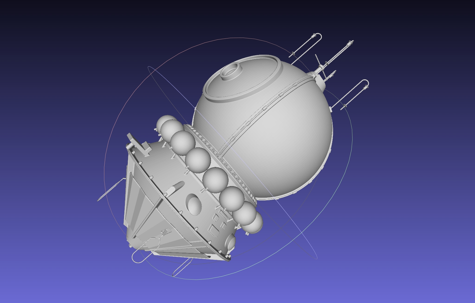 STL file Basic Vostok 1 Vostok 3KA Space Capsule Printable Model 🛰・3D printable model to ...