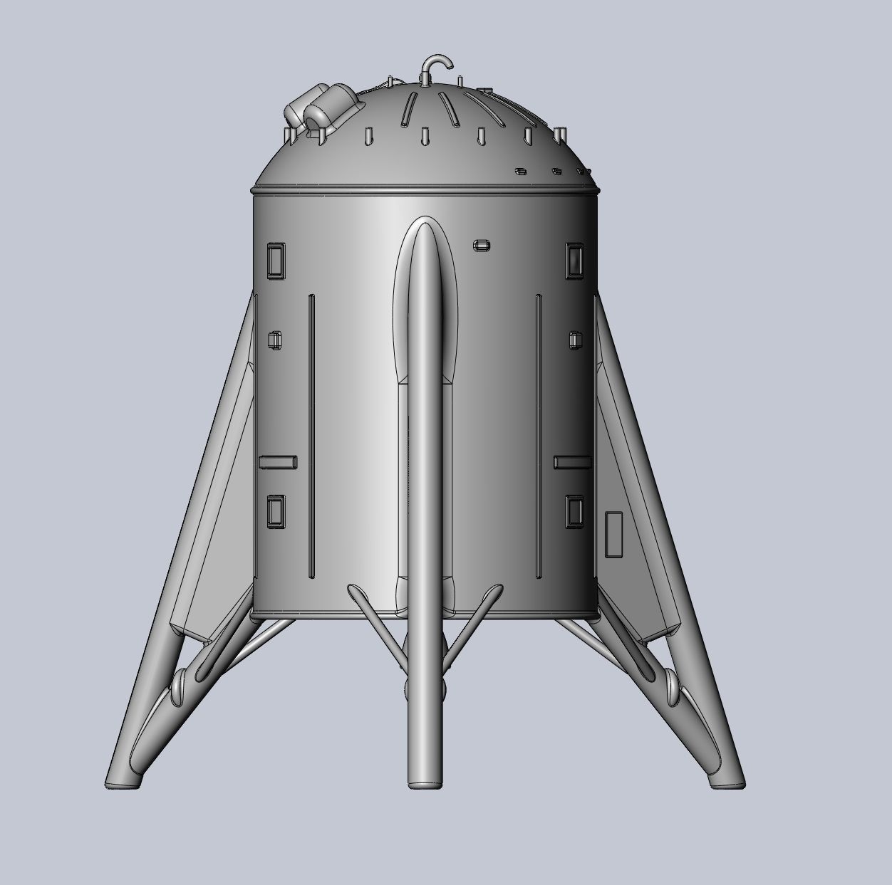 Archivo STL Miniatura de la tolva de pruebas Starhopper de Space X 🛰 ...