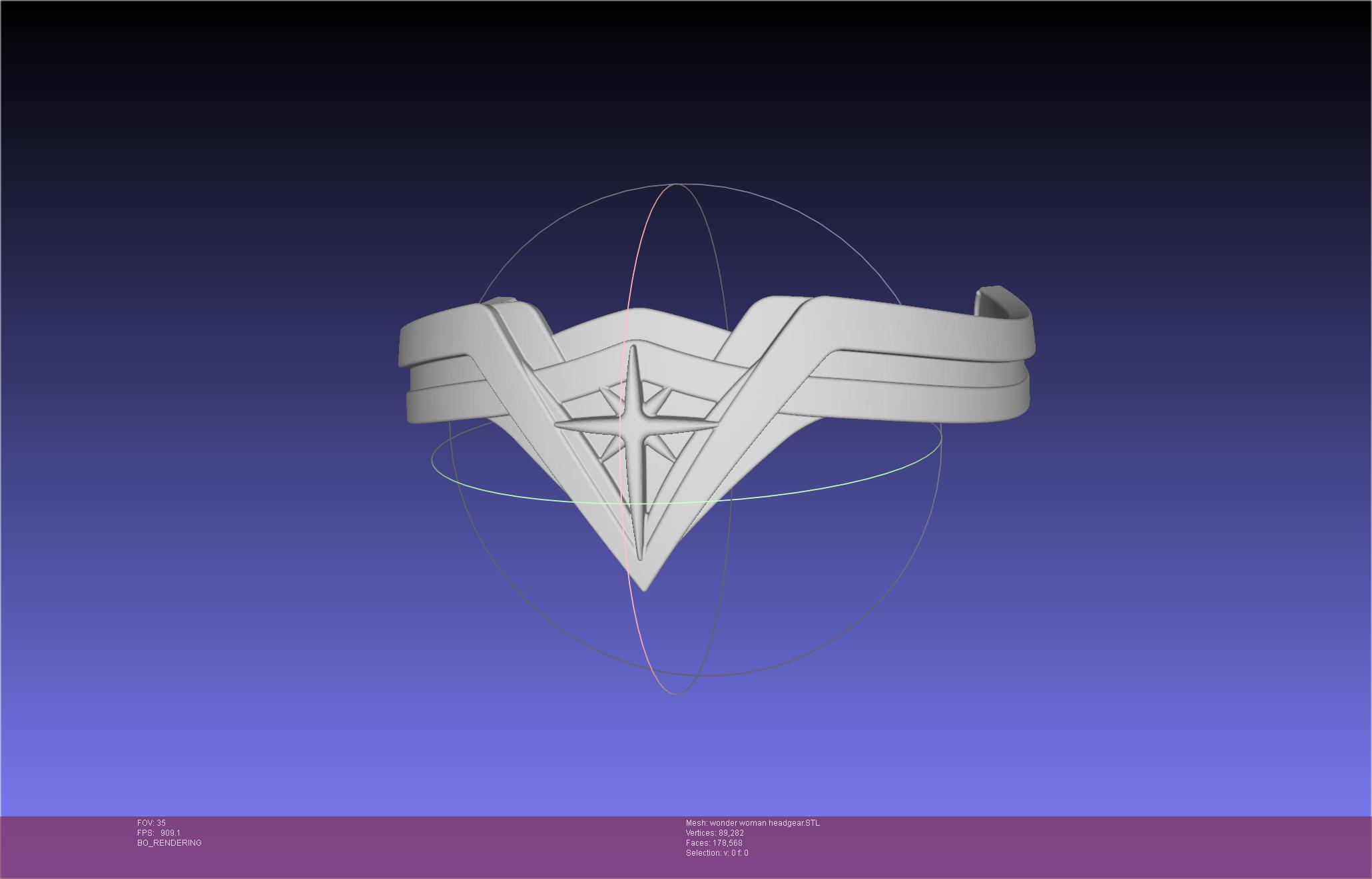 STL file DC Wonder Woman Headgear 👩・3D printing model to download・Cults