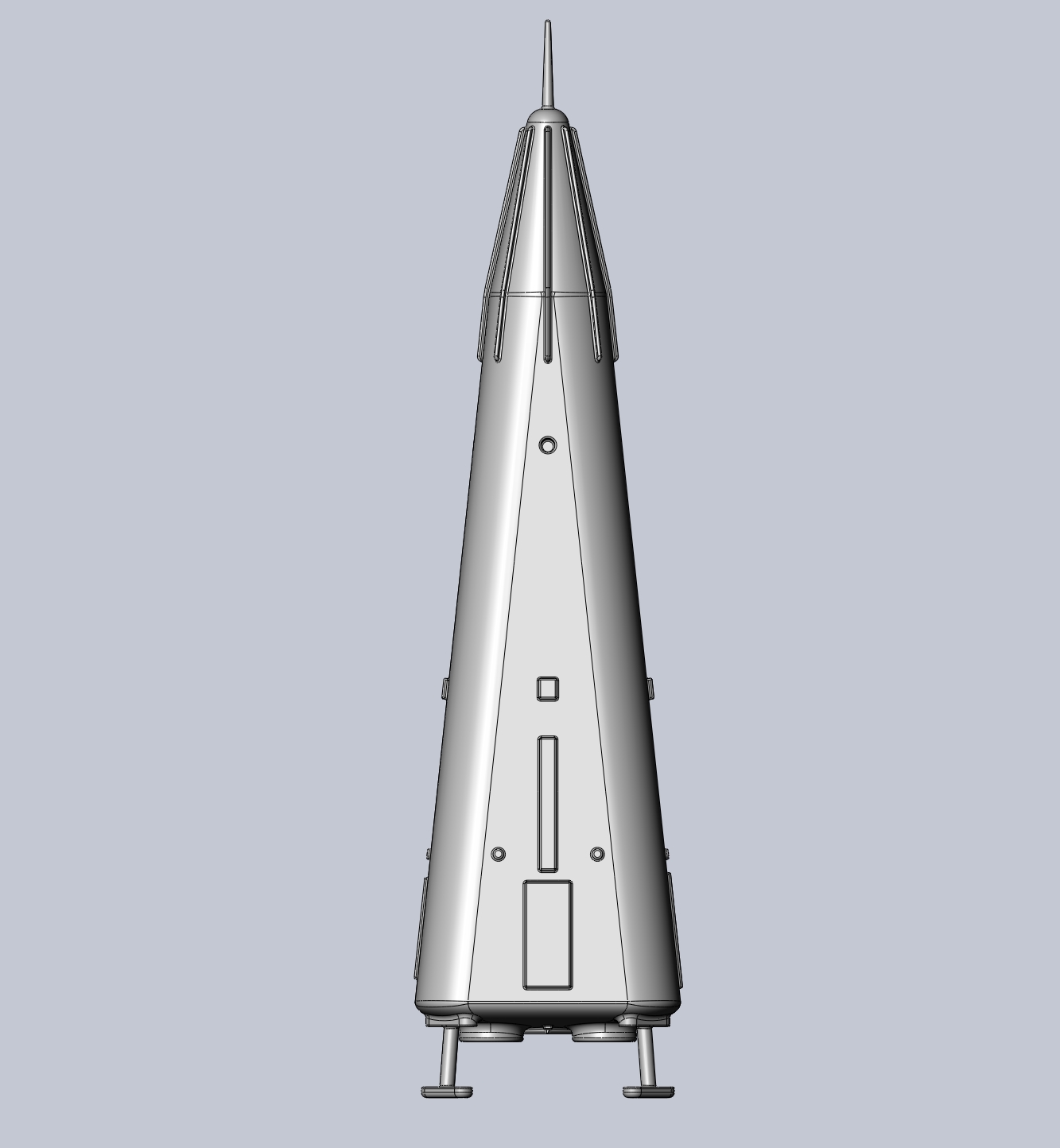 Archivo STL Miniatura imprimible Delta Clipper MD DC-X 🎨・Objeto ...