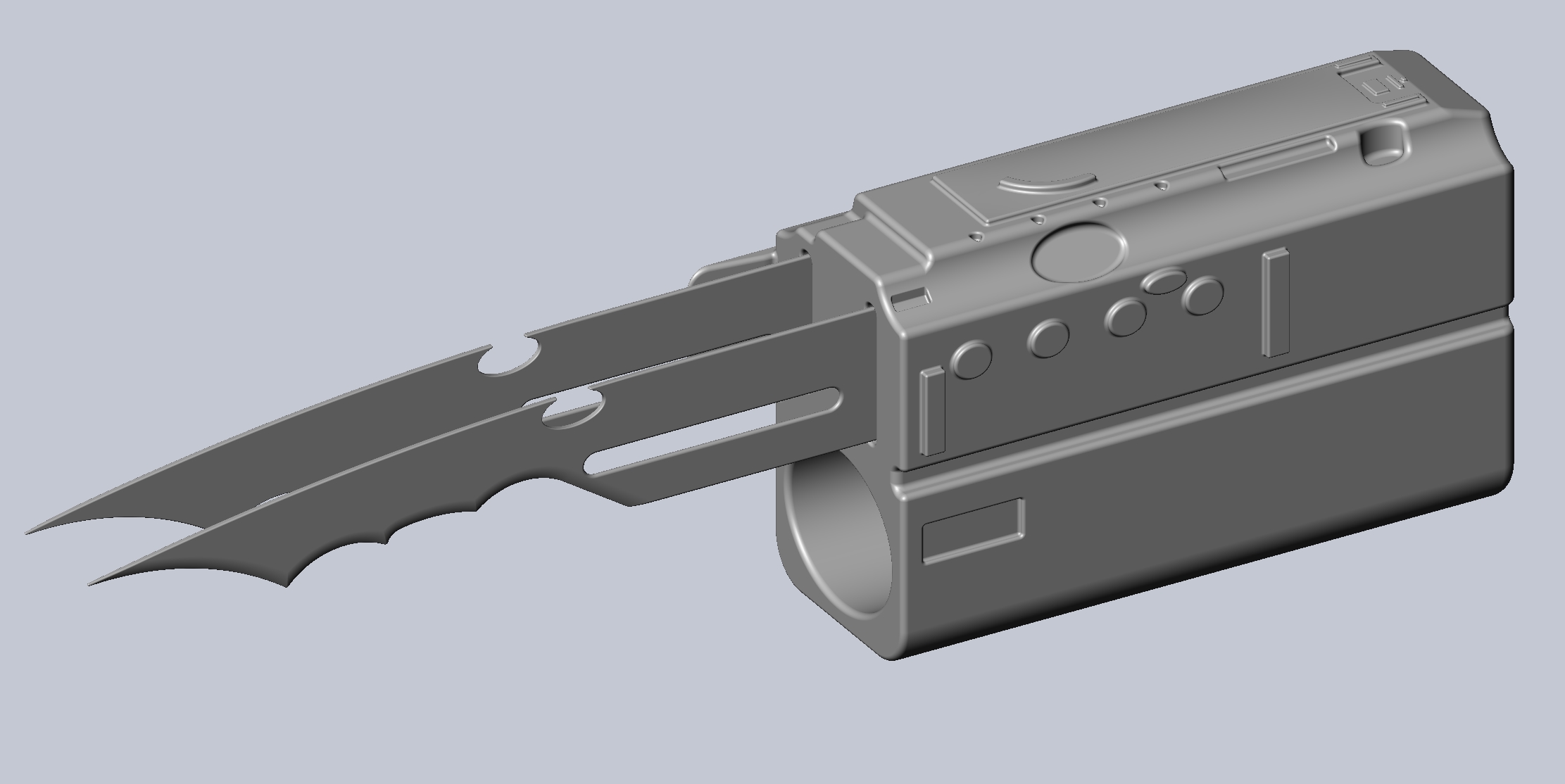 Fichier STL Arme de la lame de poignet du Predator・Plan à imprimer en ...
