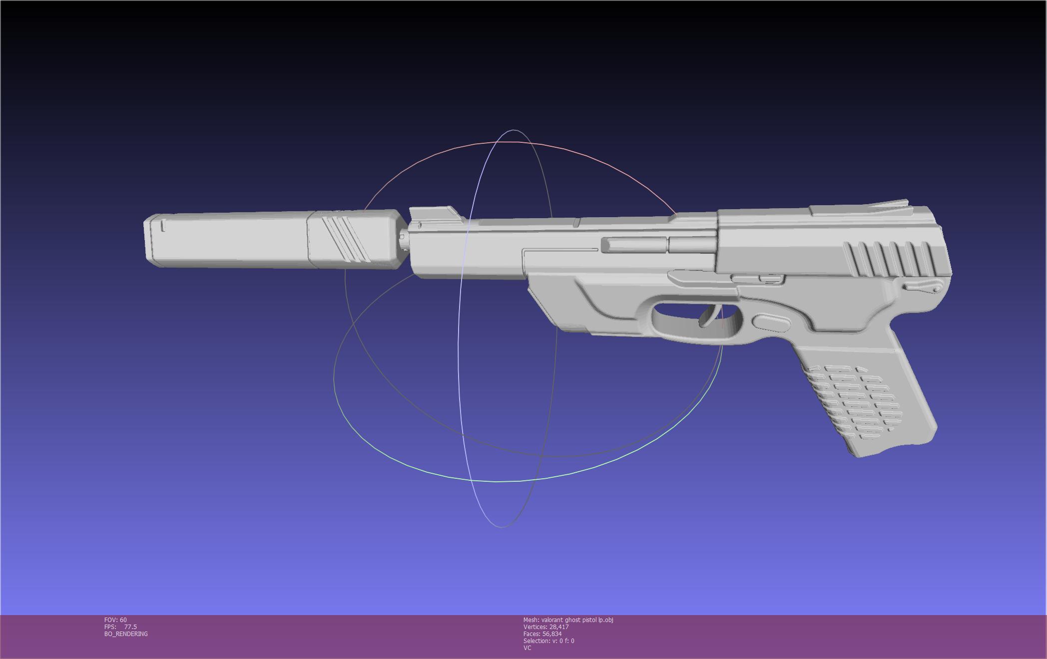 STL file Valorant Ghost Pistol Basic Model 👻・3D printing design to ...