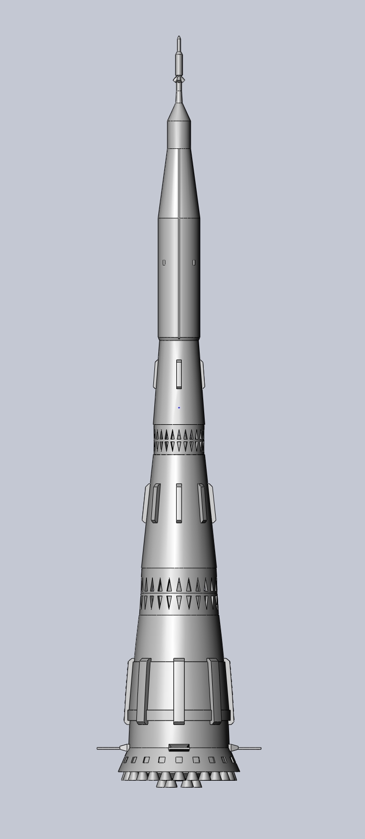 STL file N1-L3 Soviet Moon Rocket Concept Printable Model・Model to ...