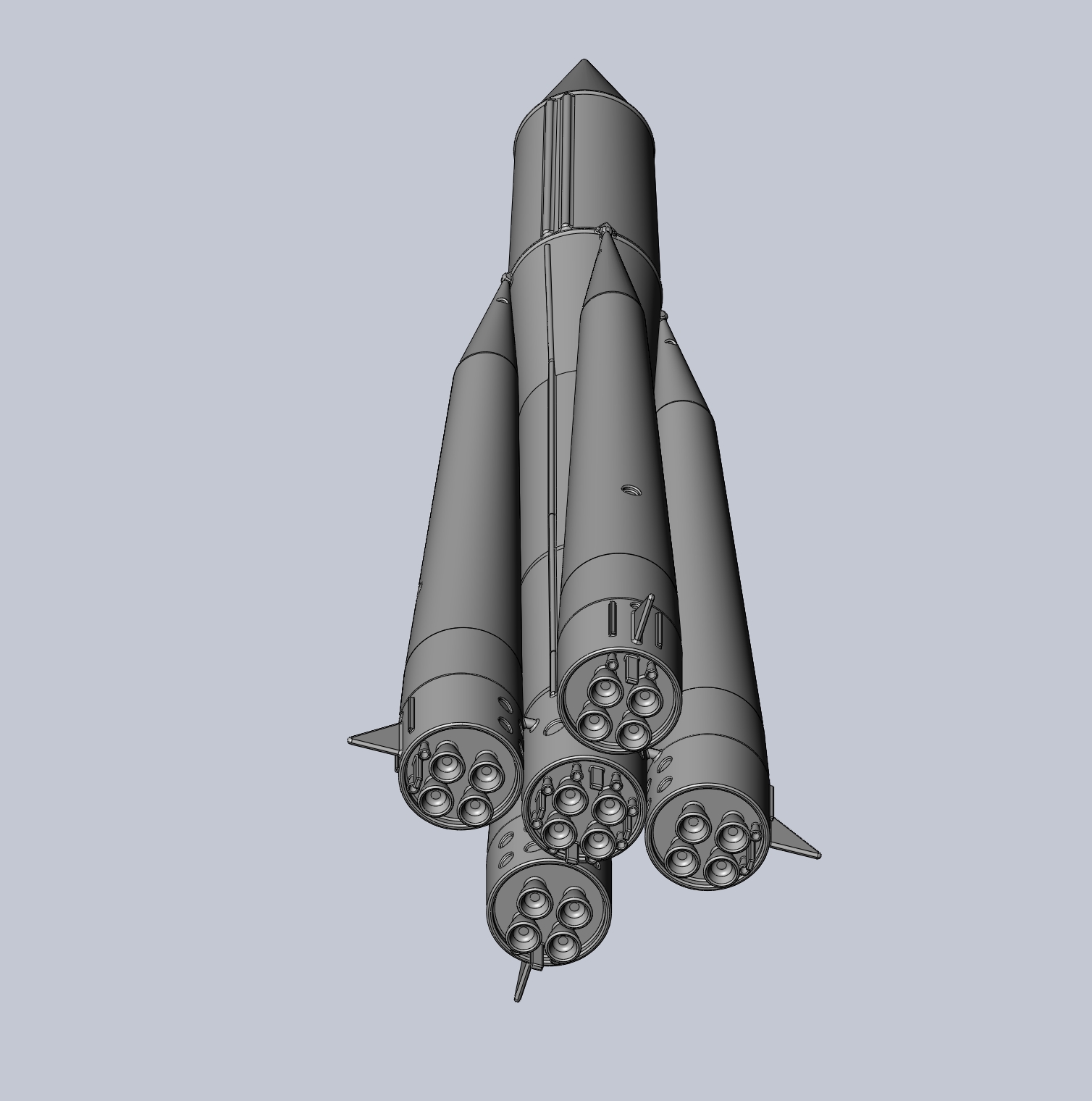 STL file Sputnik Launcher Rocket 🚀・3D printer design to download・Cults