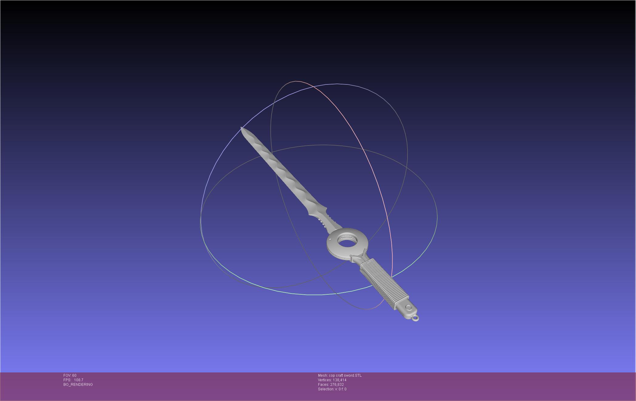 STL-Datei Cop Craft Sword Printable Montage 🗡️・3D-druckbare Vorlage zum ...