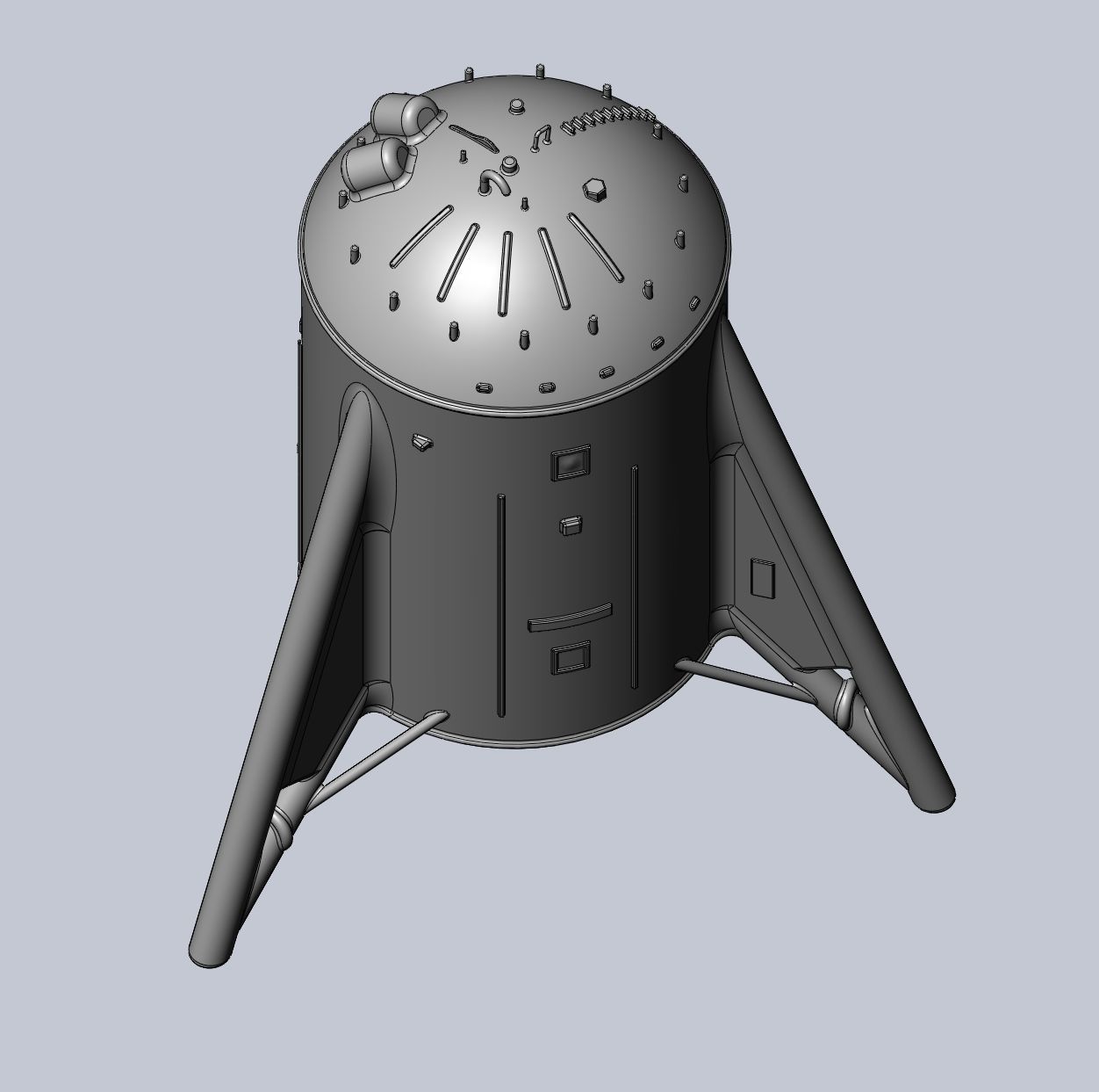 Archivo STL Miniatura de la tolva de pruebas Starhopper de Space X 🛰 ...