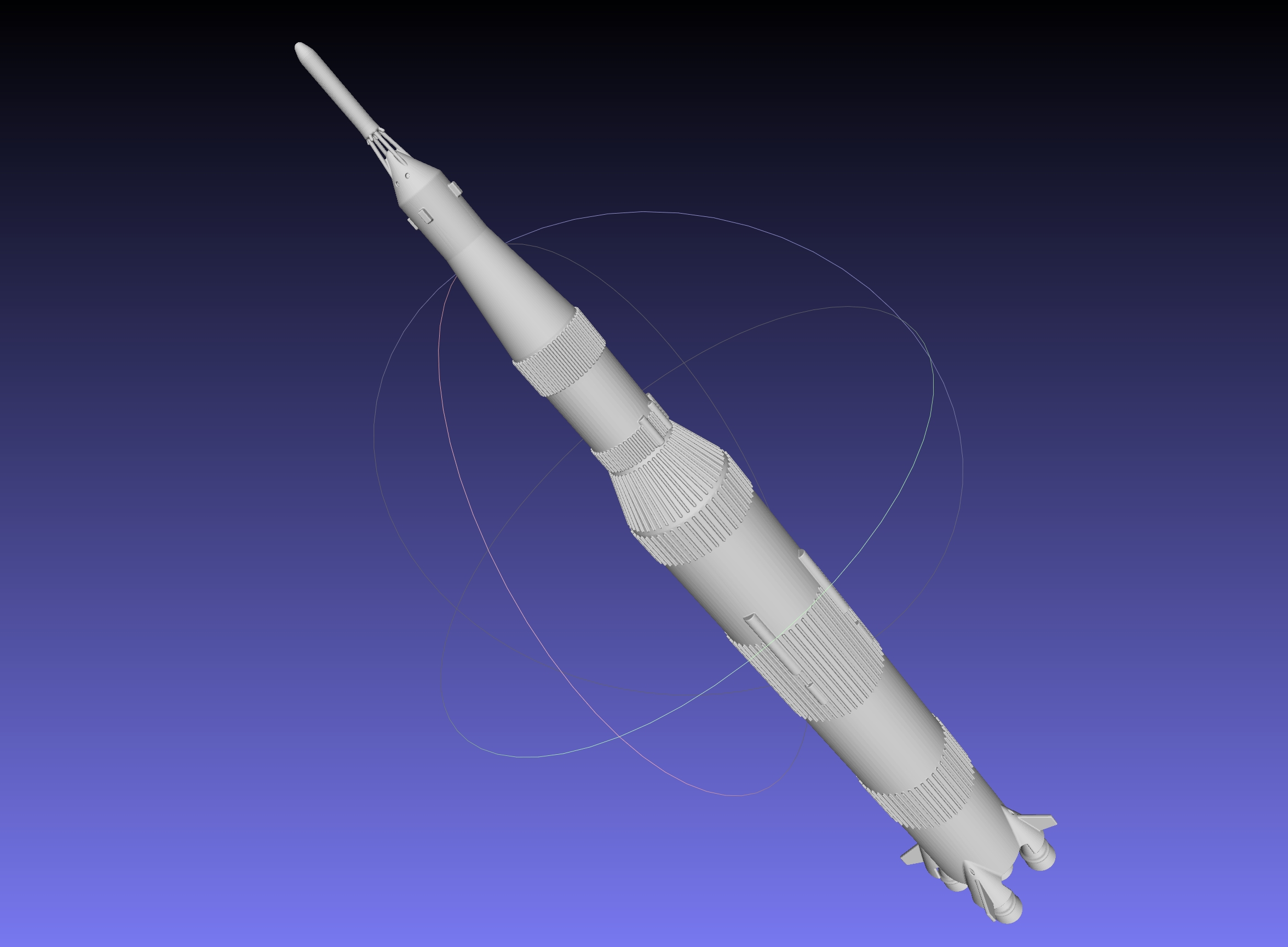 STL file Saturn V Basic Miniature 🚀・3D printer model to download・Cults
