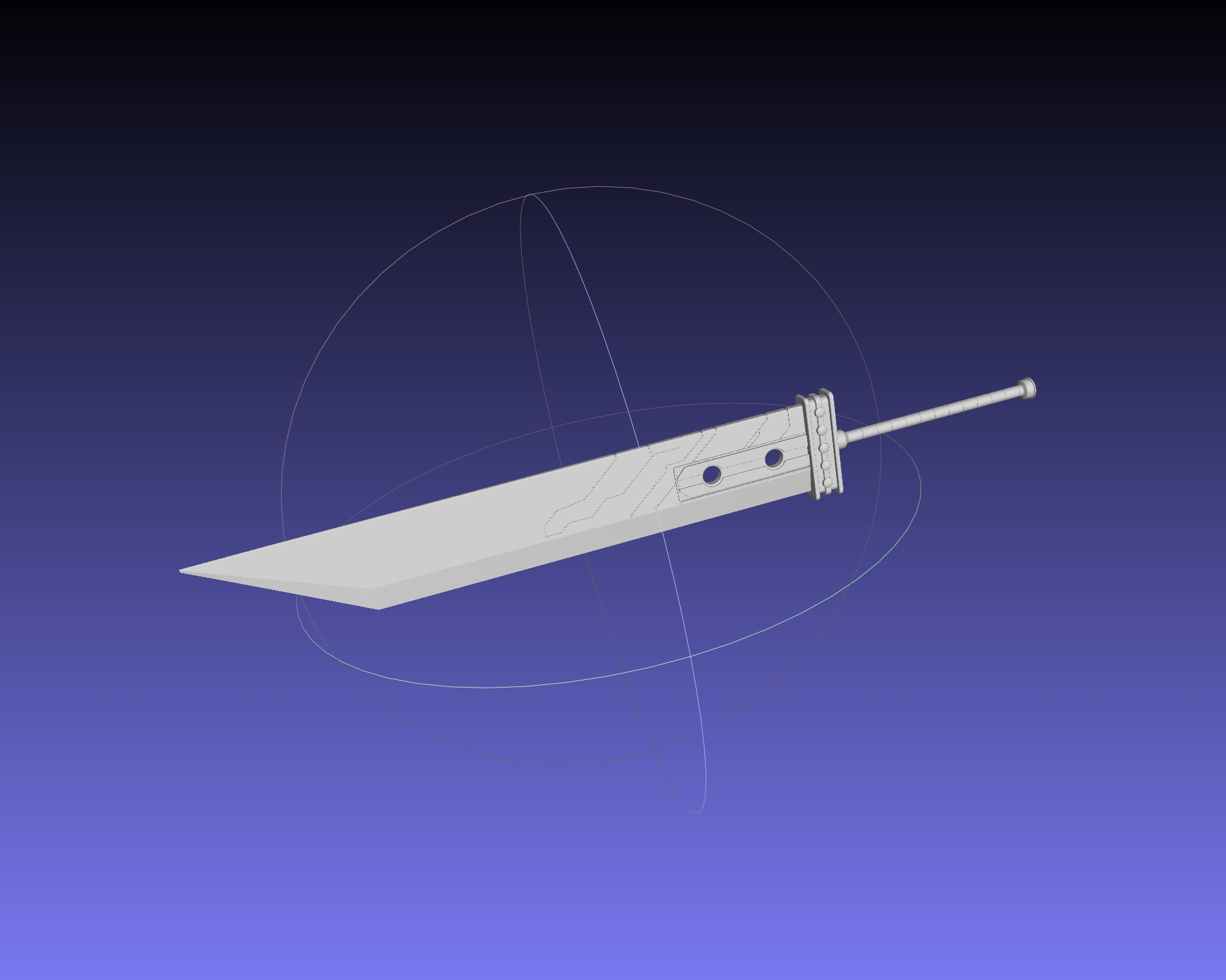 STL file Final Fantasy Buster Sword Printable Replica・3D printable ...