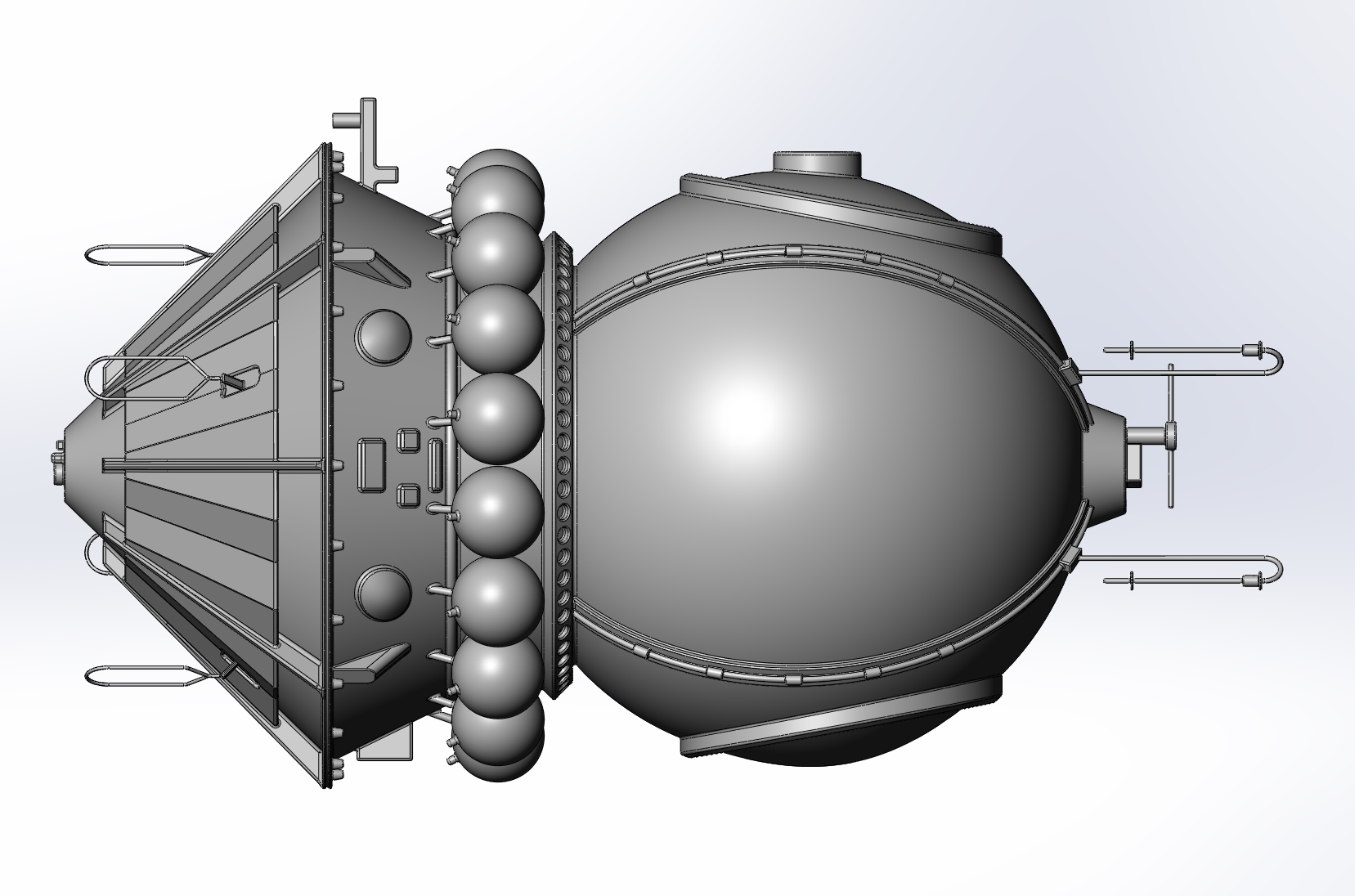 STL file Basic Vostok 1 Vostok 3KA Space Capsule Printable Model 🛰・3D ...