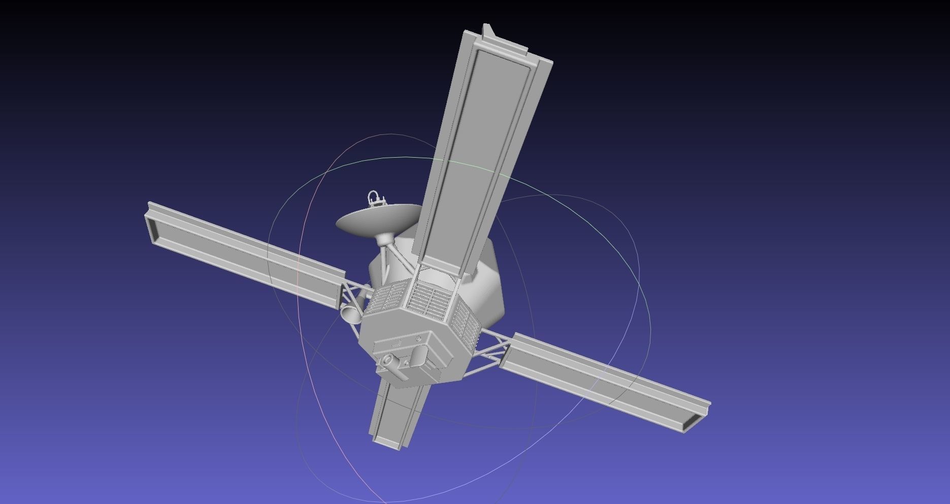 Archivo STL Modelo básico imprimible de la sonda Mariner 9 para Marte 💭 ...