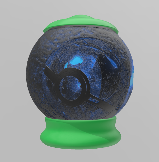 STL file Pokemon Pokeball litho lamp・3D printable model to download・Cults