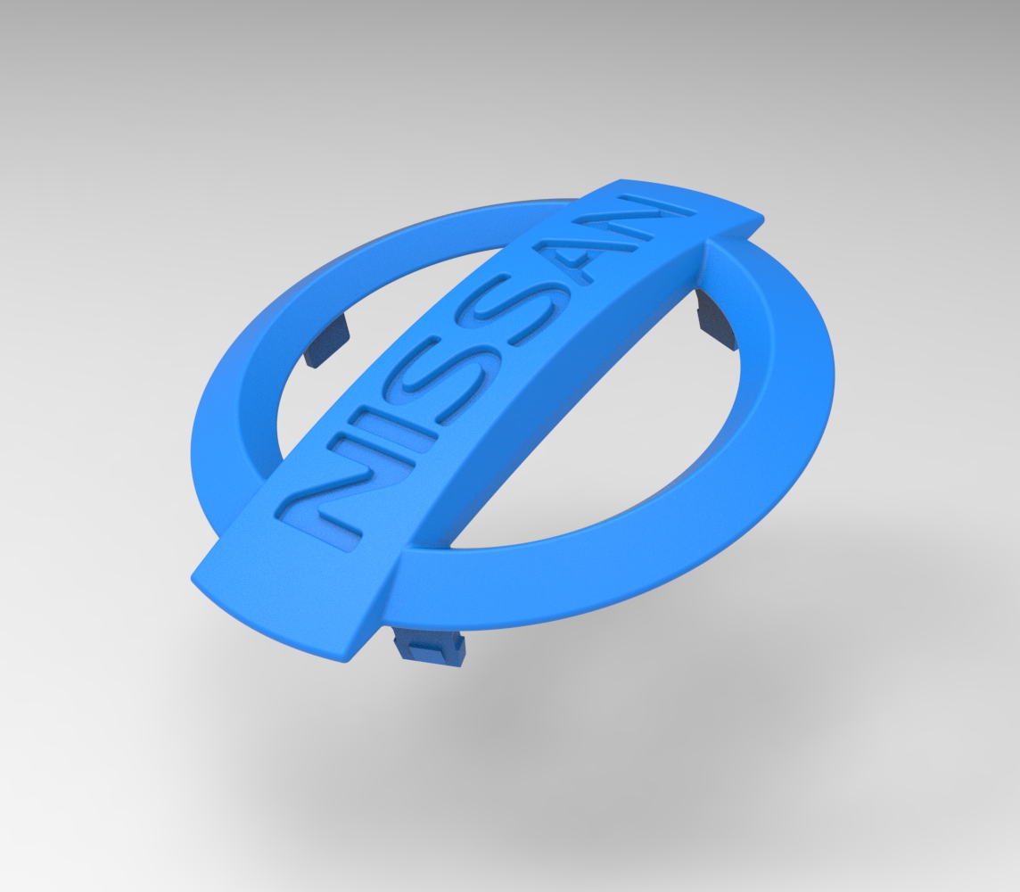 Free STL file Emblem of wheel cover Nissan high quality・3D printer ...