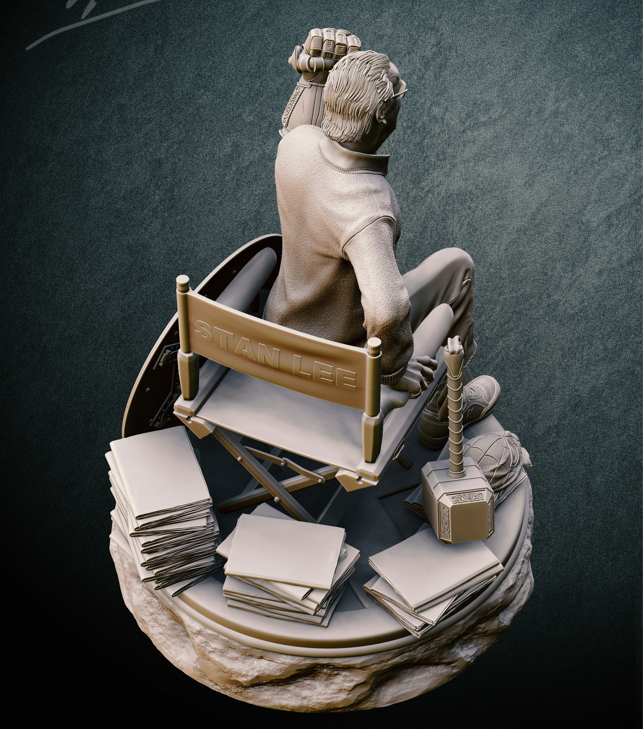 Free STL file Stan lee 🦸‍♂️・3D printer design to download・Cults