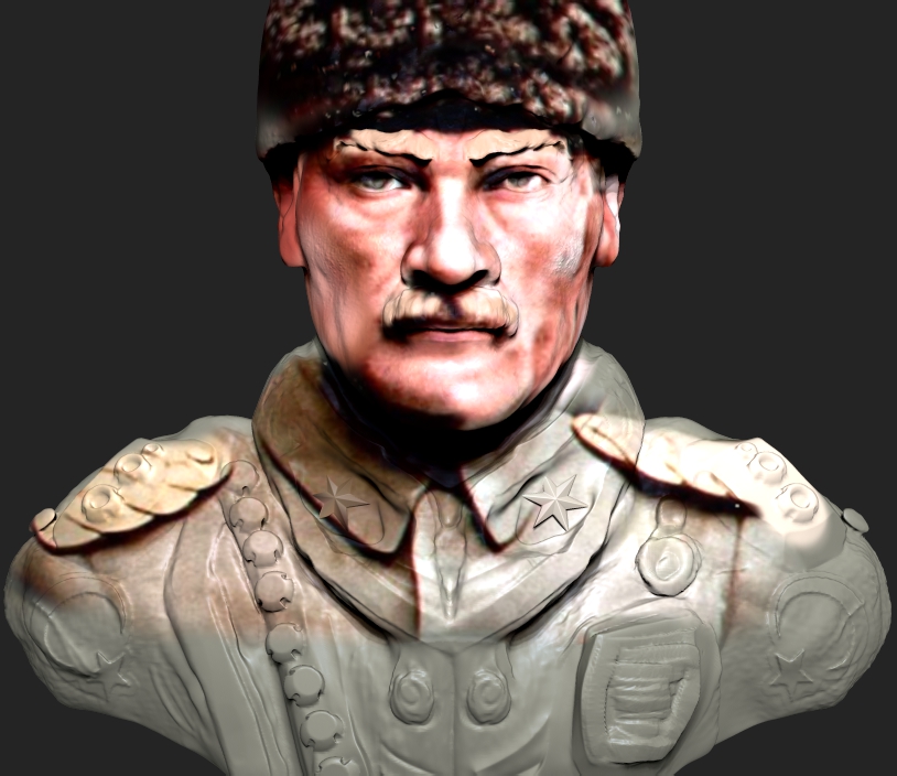 Free STL file Ataturk 3D 🗿・3D printer model to download・Cults