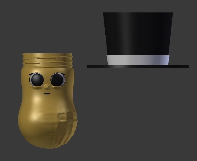 Free STL file Baby Nut Jar with Top Hat Lid・3D print object to download ...
