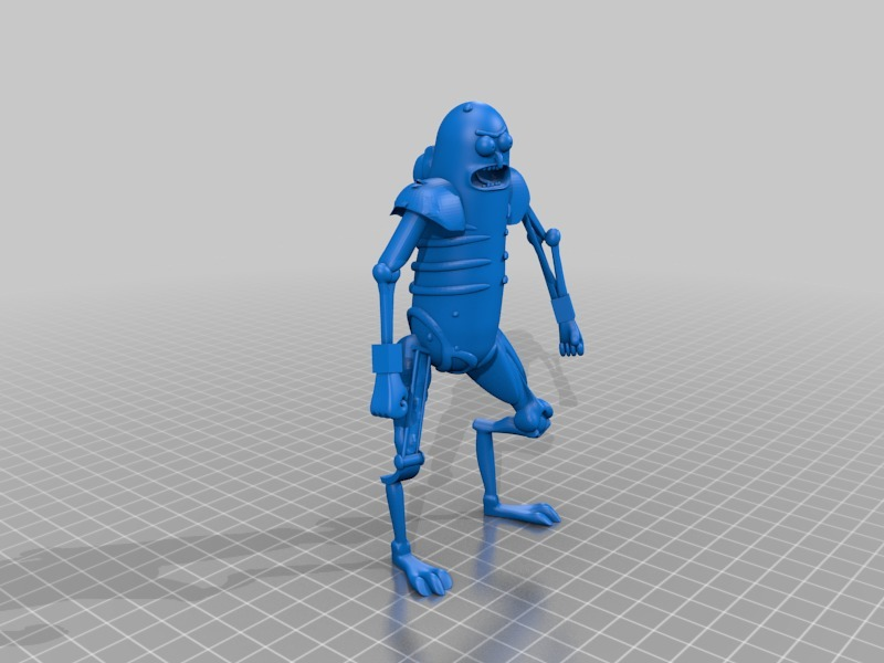 Free STL file Pickle Rick (Pickle-Mouse cyborg)・3D print design to ...